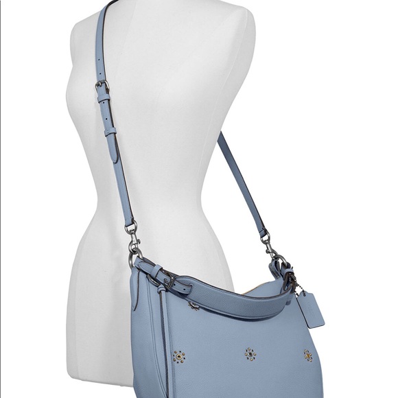 Coach | Bags | Coach Sutton Leather Hobo Scattered Rivets Bag | Poshmark